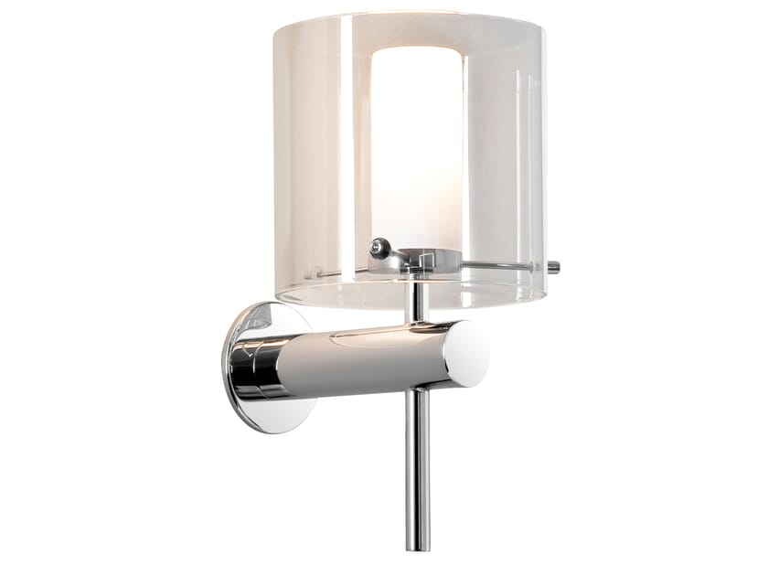 AREZZO Dimmable glass and steel wall lamp By Astro Lighting