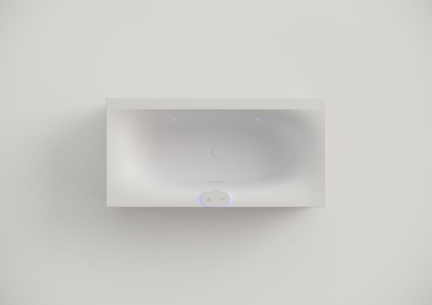 Rectangular acrylic bathtub ARGA® 180 By Jacuzzi® design Whynot Design