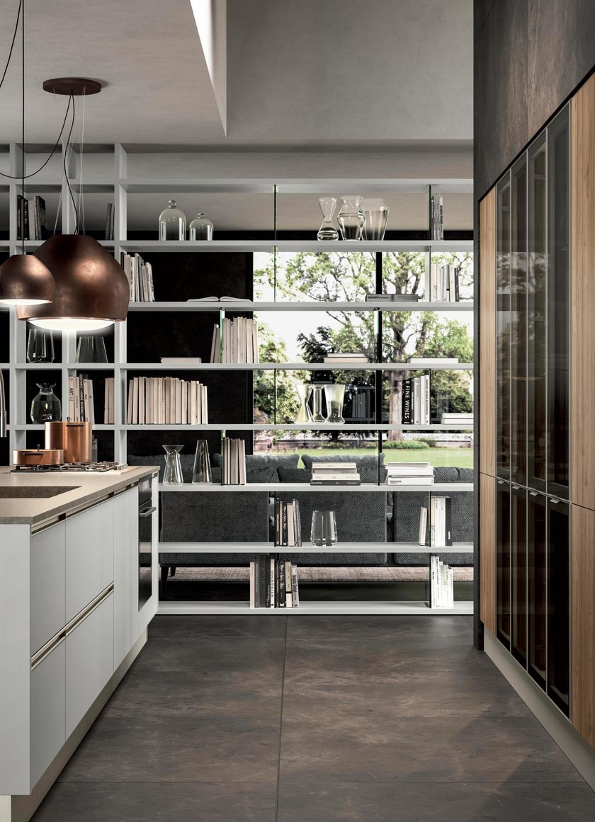 Fitted kitchen with island ARIA 02 By Febal Casa