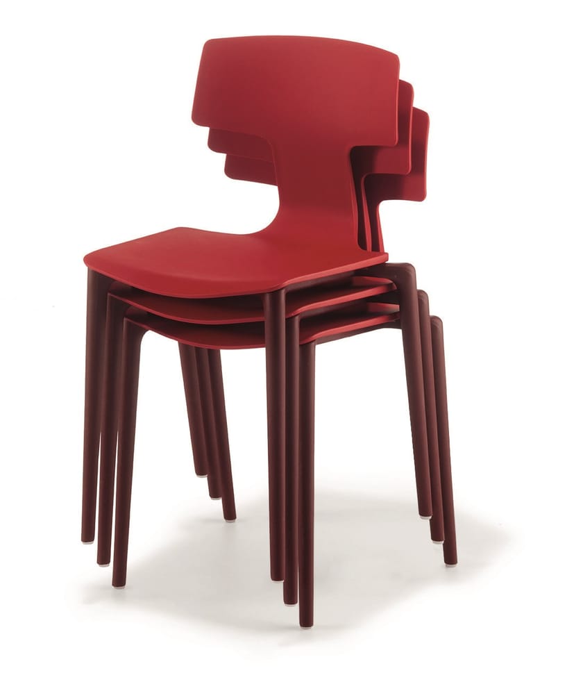 ARIA Stackable plastic reception chair By Jes