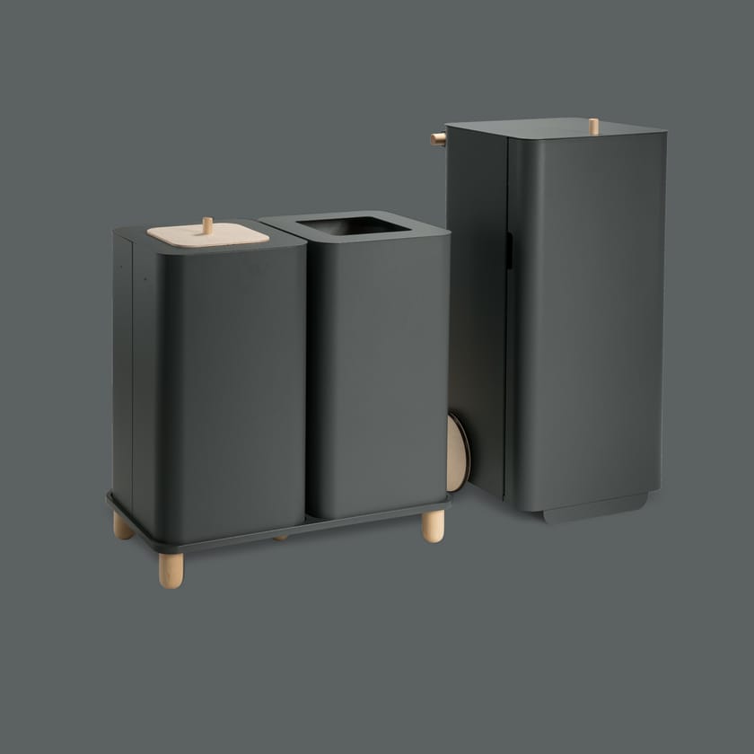 Litter bin for waste sorting ARKAD / ARKIV By Mizetto design ADDI