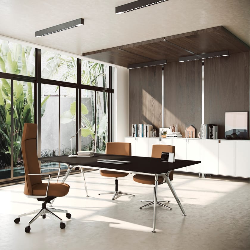 ARKITEK | Rectangular office desk By ACTIU design Marcelo Alegre