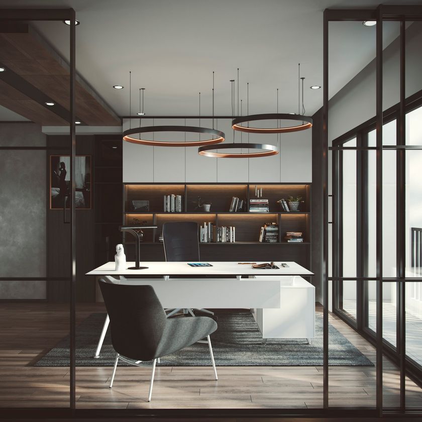 ARKITEK | Rectangular office desk By ACTIU design Marcelo Alegre
