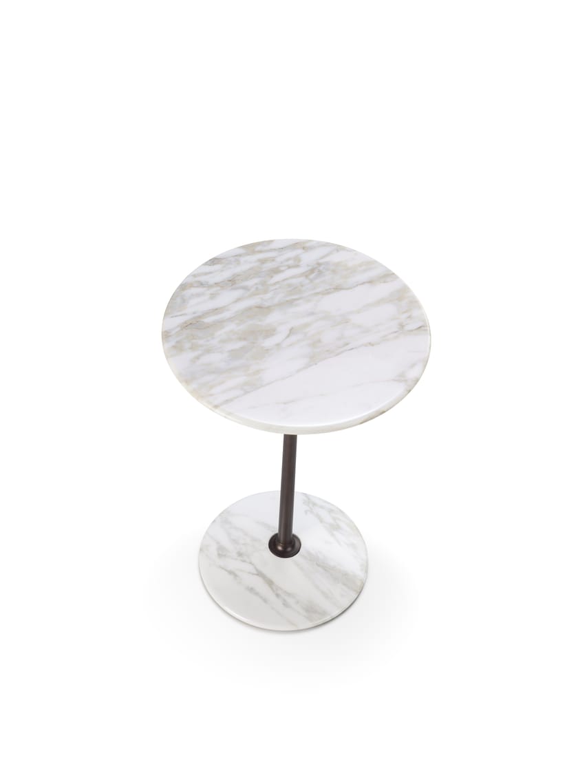 ARNOLD Round marble high side table By GHIDINI1961 | design Paolo Rizzatto