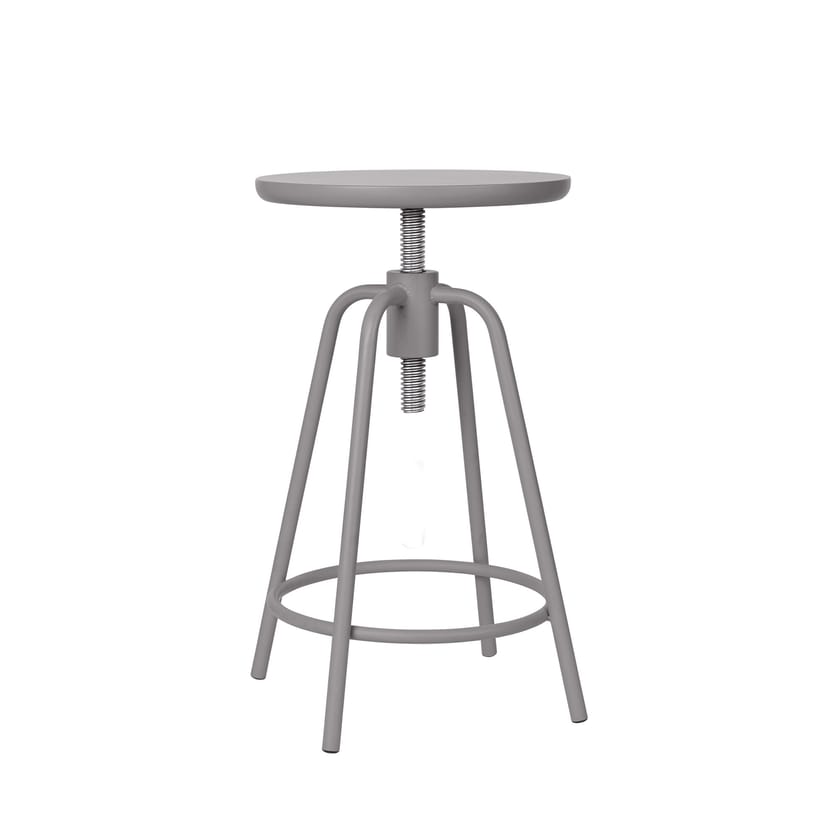Height-adjustable powder coated steel stool AROUND By blomus design ...
