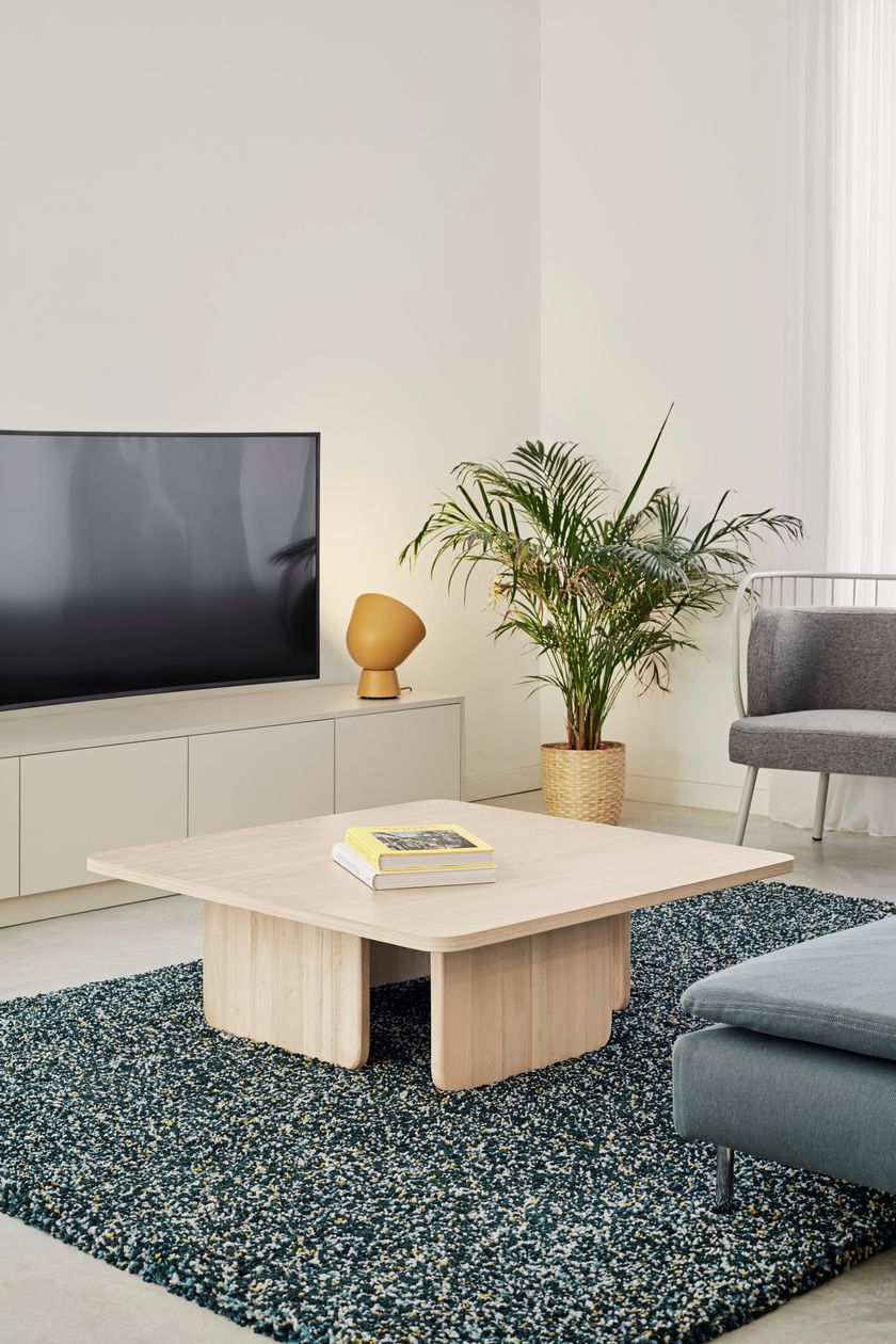 ARQ Low square ash coffee table By TEULAT | design Cambres Design