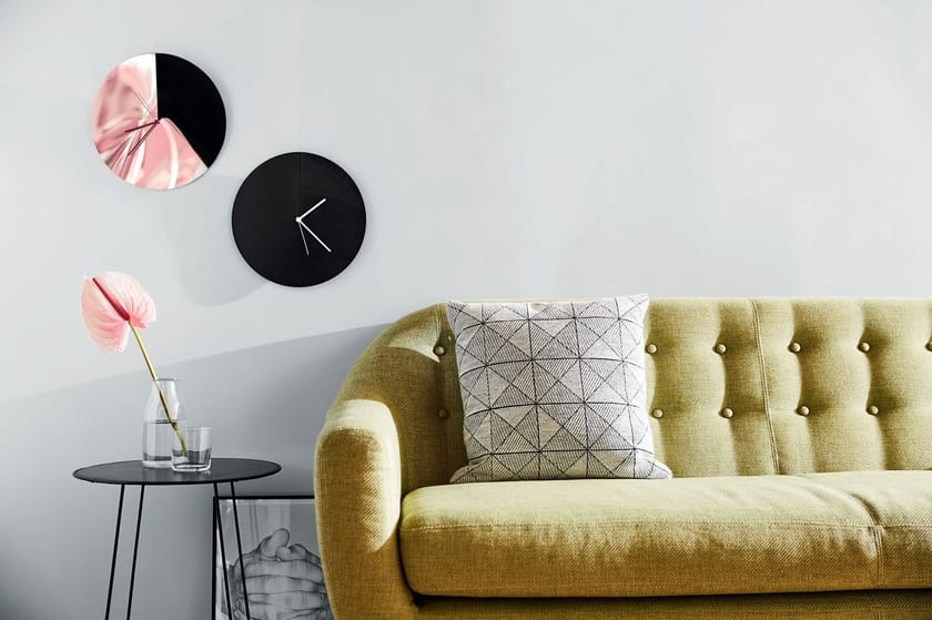 Wall-mounted steel clock ARRIS By Alessi design Adam Cornish