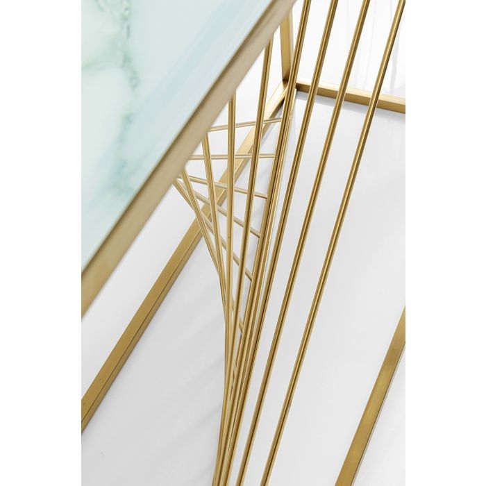 Rectangular steel console table ART MARBLE By KARE Design