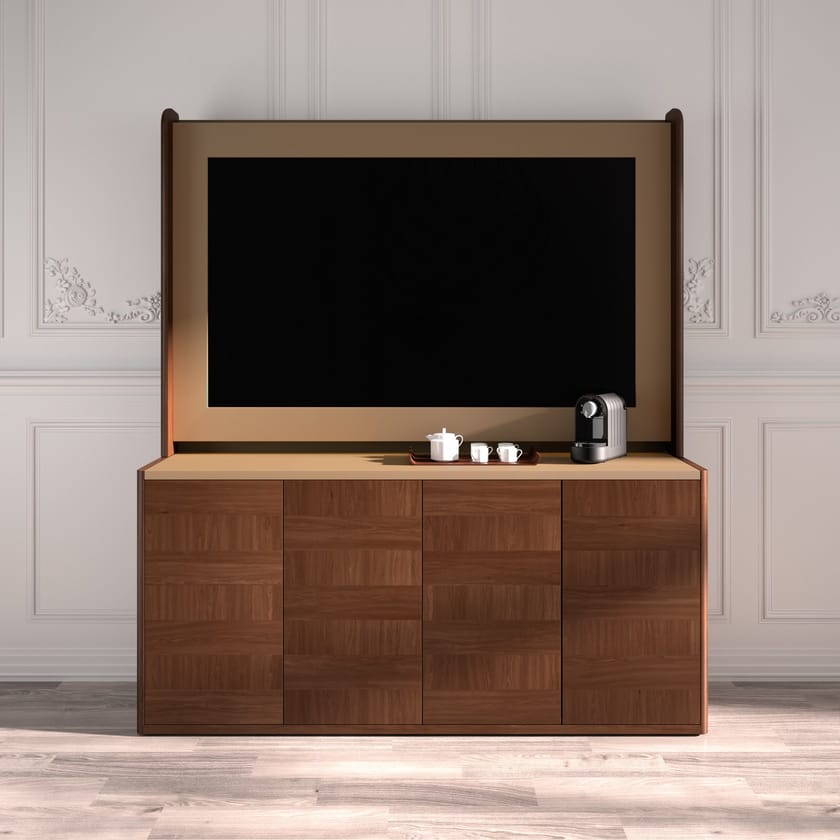 ARTDECO Low wood veneer office storage unit By Ofifran | design Vicent ...