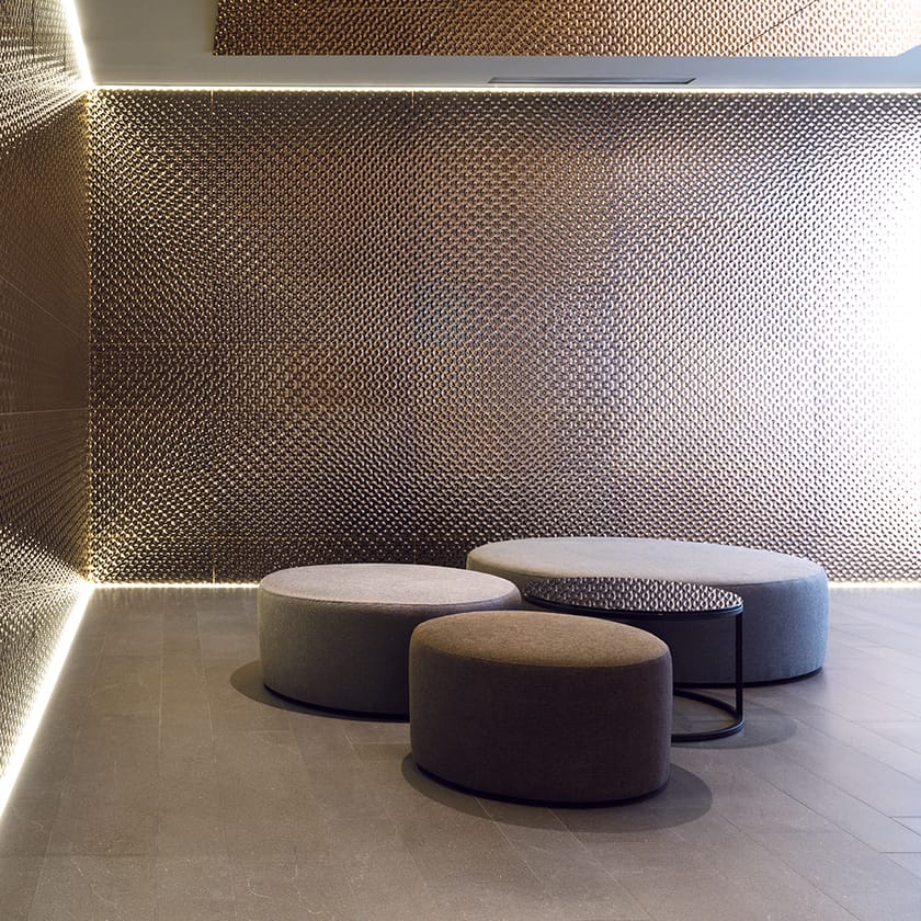 3D Wall Cladding with metal effect ARTIS BRONZE Artis Collection By Venis