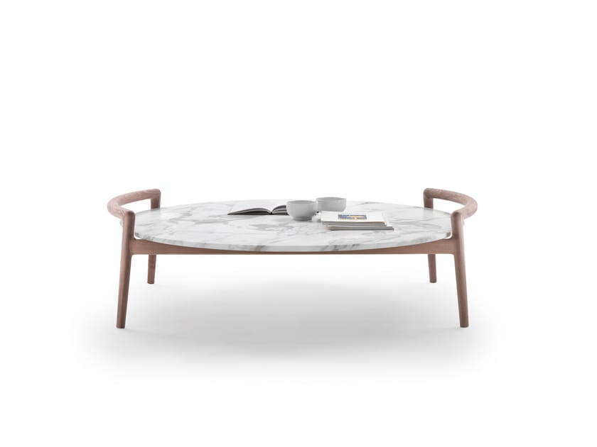 Round coffee table ASCANIO By Flexform design Antonio Citterio