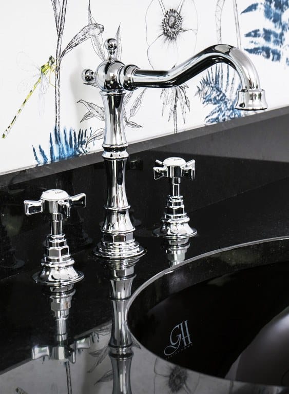 ASCOT 3 hole countertop washbasin tap By Gentry Home