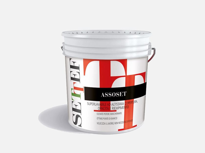 ASSOSET Idropittura superlavabile ad elevatissima copertura By SETTEF