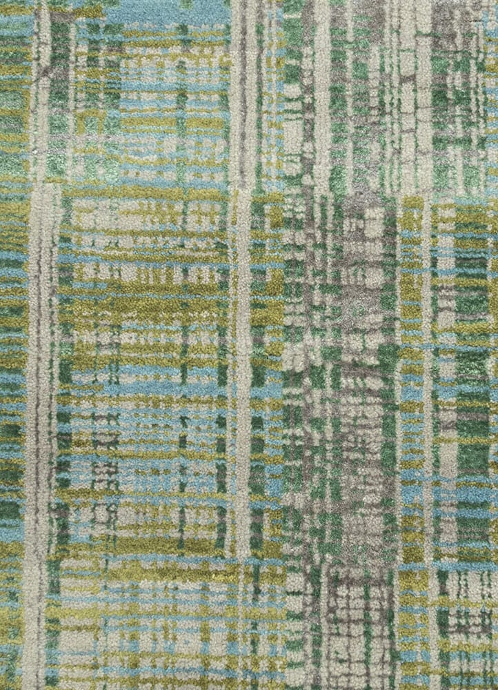 Rectangular rug ASTHAI SRB-701 Classic Gray/L Turquoise Unstring ...