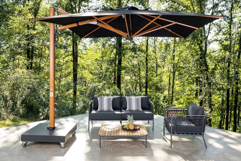 ASTRO TIMBER Garden umbrella By Scolaro Parasol