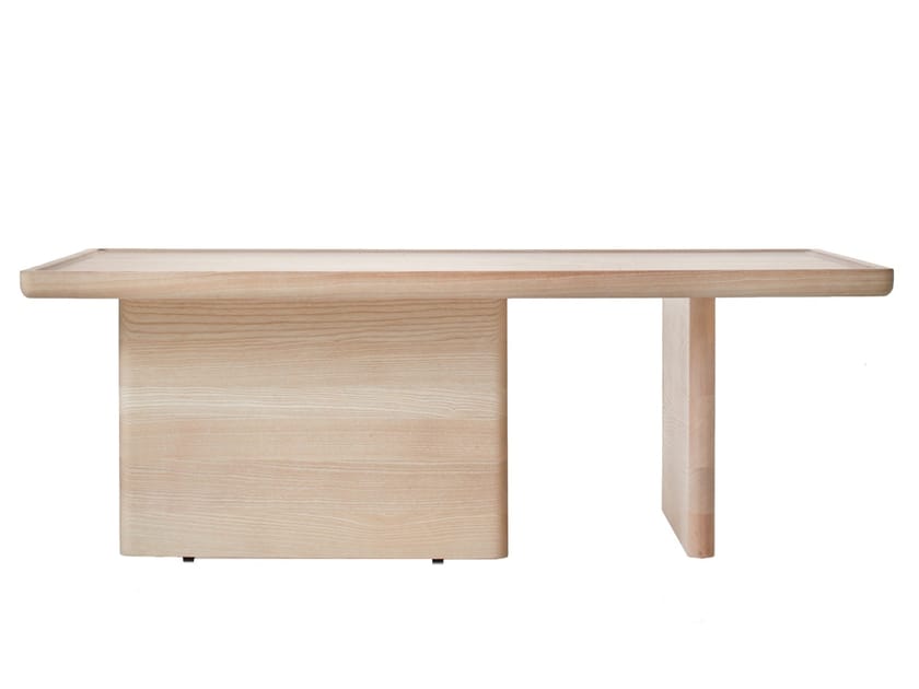 ASYMMETRIC Rectangular solid wood coffee table By BassamFellows ...