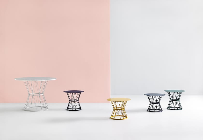 ATENEA Round metal coffee table By Mobboli