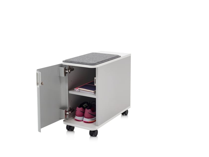 ATLAS STORAGE Office storage unit with hinged doors By Herman Miller ...