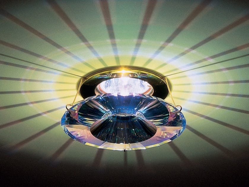 Halogen recessed spotlight with Swarovski crystals ATLAS By Swarovski