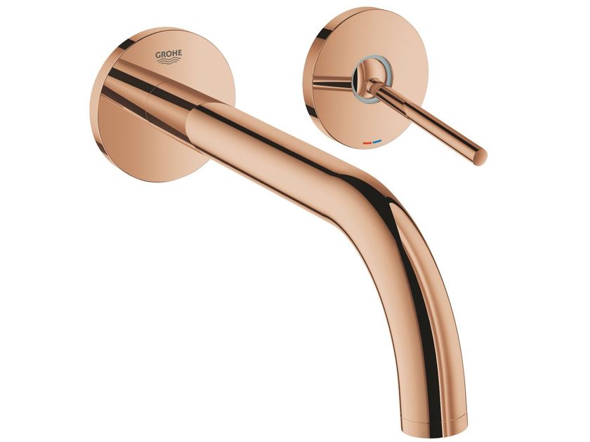 ATRIO - SIZE L | Wall-mounted washbasin mixer 2 hole wall-mounted ...