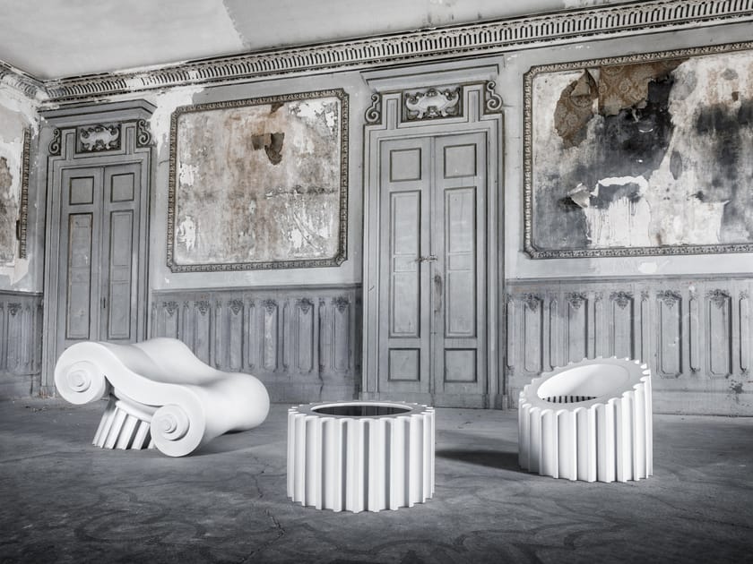 Polyurethane easy chair ATTICA By Gufram design Studio65