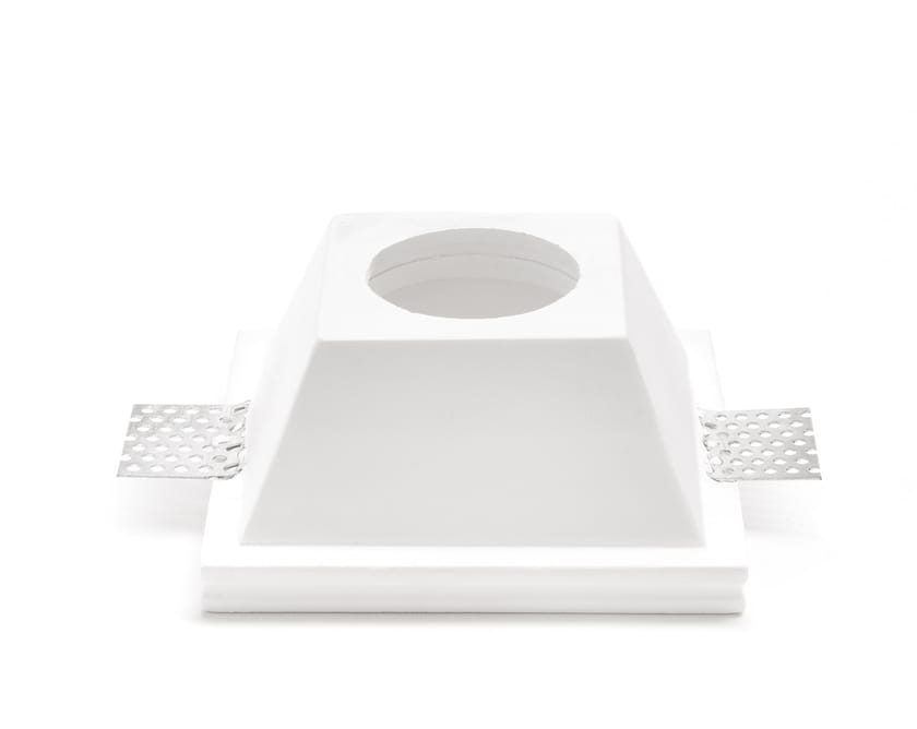 ATTICA Recessed square plaster spotlight for false ceiling By Tecnico