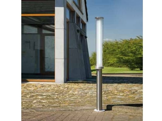 Fluorescent stainless steel garden lamp post ATYLANTOS FL By BEL-LIGHTING