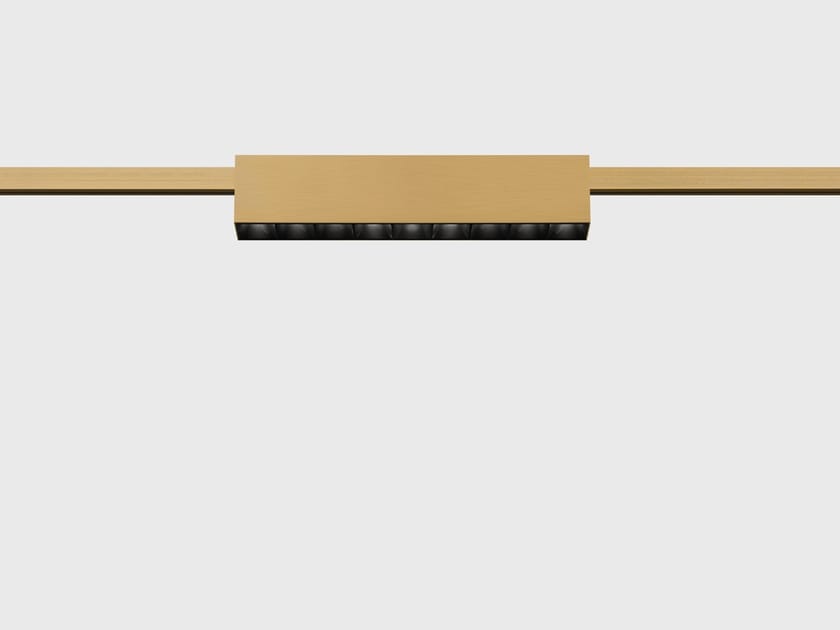 Satin brass track-Light AUROOM RECTANGULAR By Centrsvet