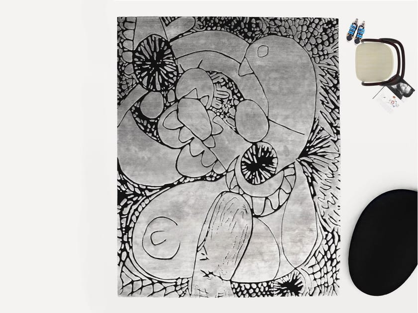 Tapis fait main sur mesure AUTOMATIC DRAWING By HENZEL STUDIO design ...