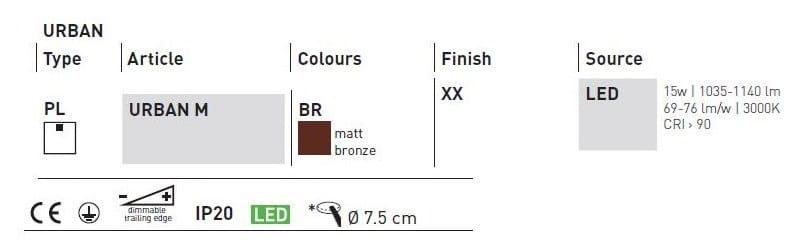 AXO LIGHT - URBAN BRONZE Ceiling lamp By In Stock