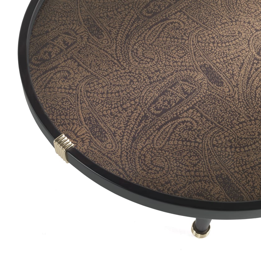 AXUM Low round wooden coffee table By ETRO Home Interiors