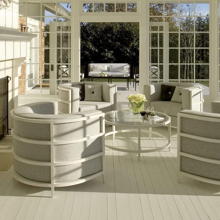 AZIMUTH CROSS | Armchair By JANUS et Cie design Michael Vanderbyl