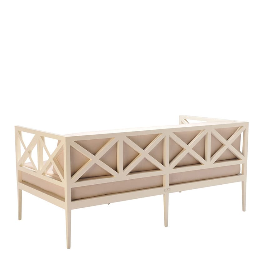 AZIMUTH CROSS Bench with back By JANUS et Cie | design Michael Vanderbyl