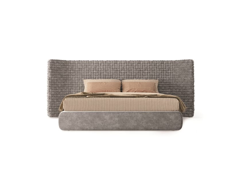 AZUL Upholstered velvet double bed By Turri | design Paola Navone