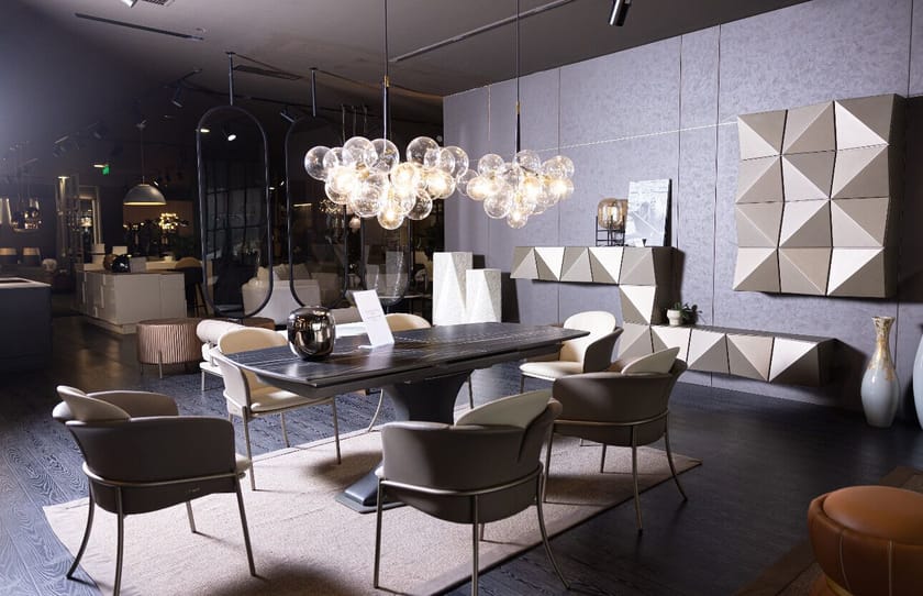 AMORINO Leather chair with armrests By Able