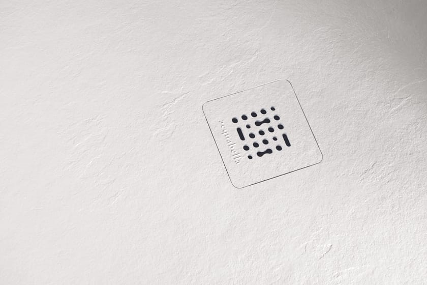 BASE SLATE Piatto doccia rettangolare in Akron© By Acquabella