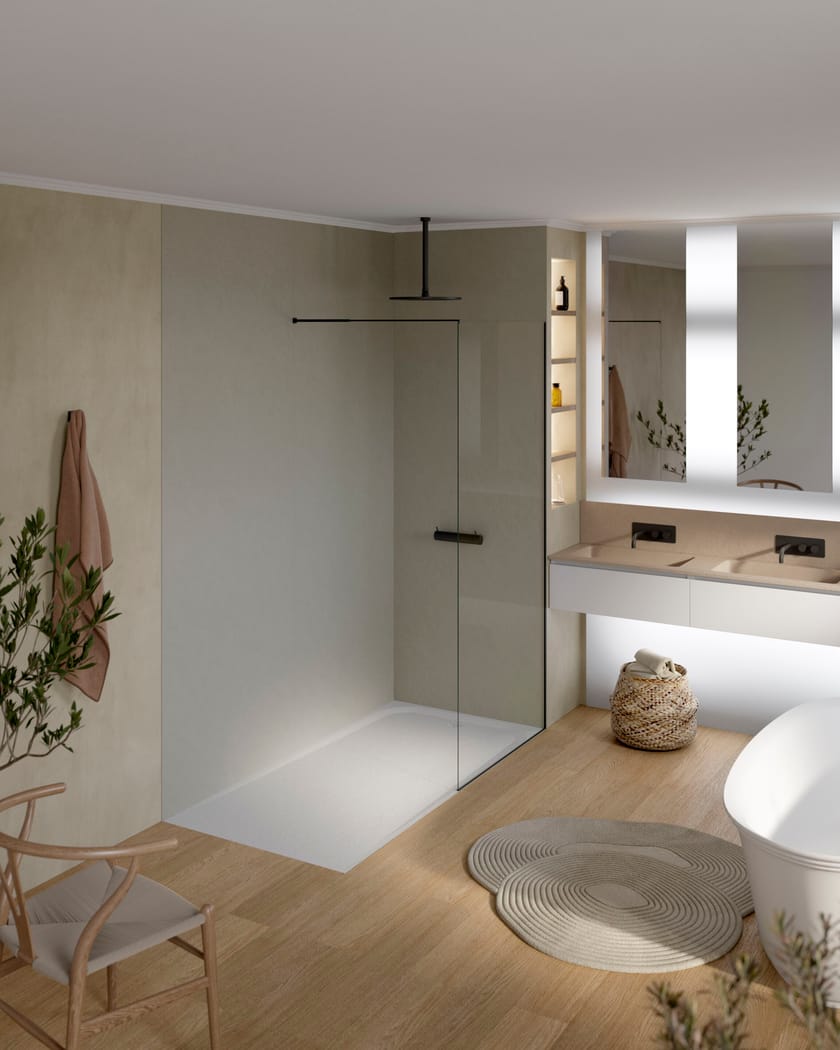 UNIC SLATE Receveur de douche By Acquabella