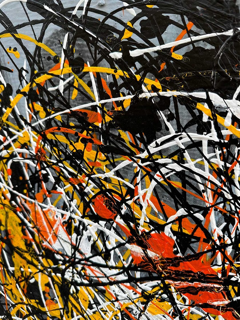 OMAGGIO A POLLOCK Quadro in tela By Agave