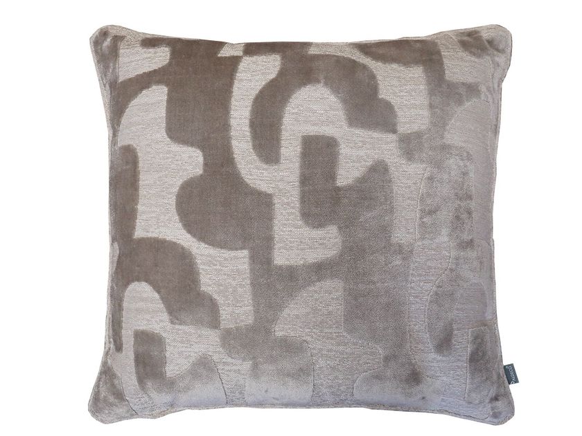 DECOUPÉ VELVET Antelope Gray Cuscino quadrato By Aldeco