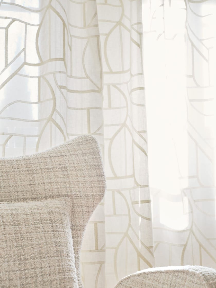 INFLUENCE Boucle polyester fabric By Aldeco