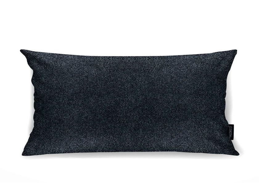 VELLUTINO FR Blue Stone Solid-color rectangular cushion By Aldeco