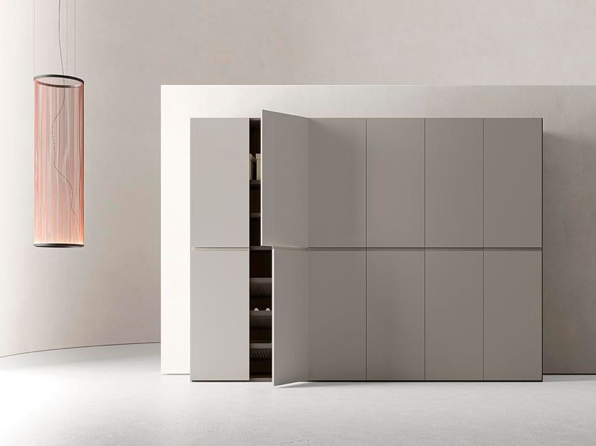 POKER - ORIZON Wardrobe with swinging doors By Alf DaFrè