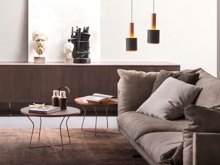 TUFT Round metal coffee table By Alf DaFrè