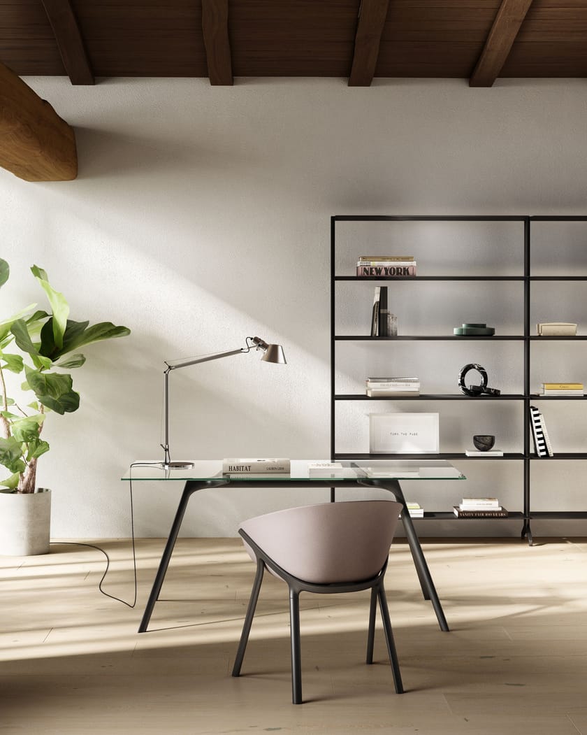 ALINE_02 SELF STANDING Bibliothèque ouverte modulable en aluminium By Alias | design Dante ...