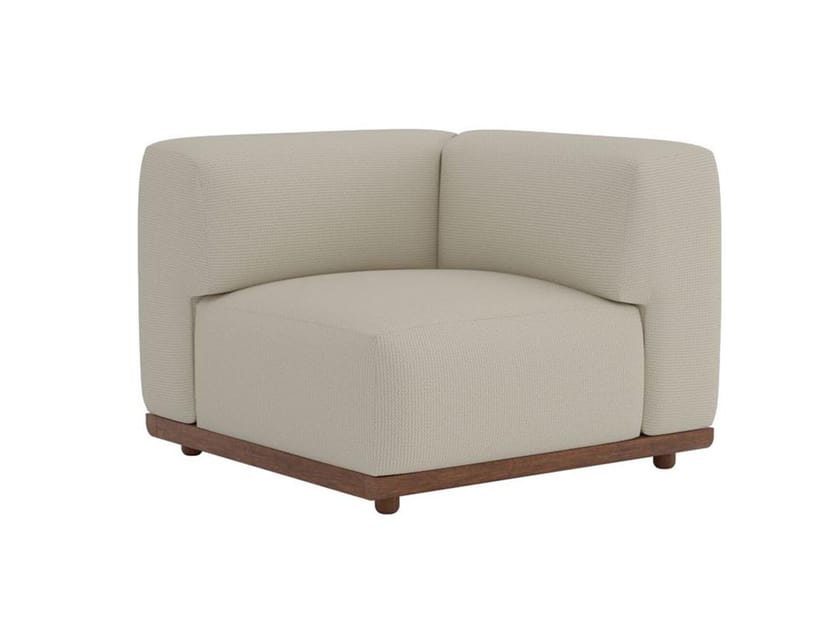 NILO SF2392 Corner modular fabric garden armchair By Andreu World