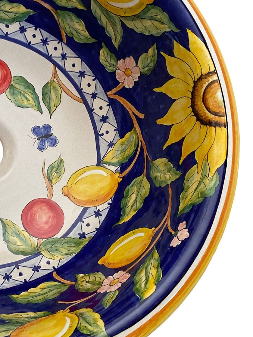 FRUTTA E FIORI Lavabo By Antica Deruta