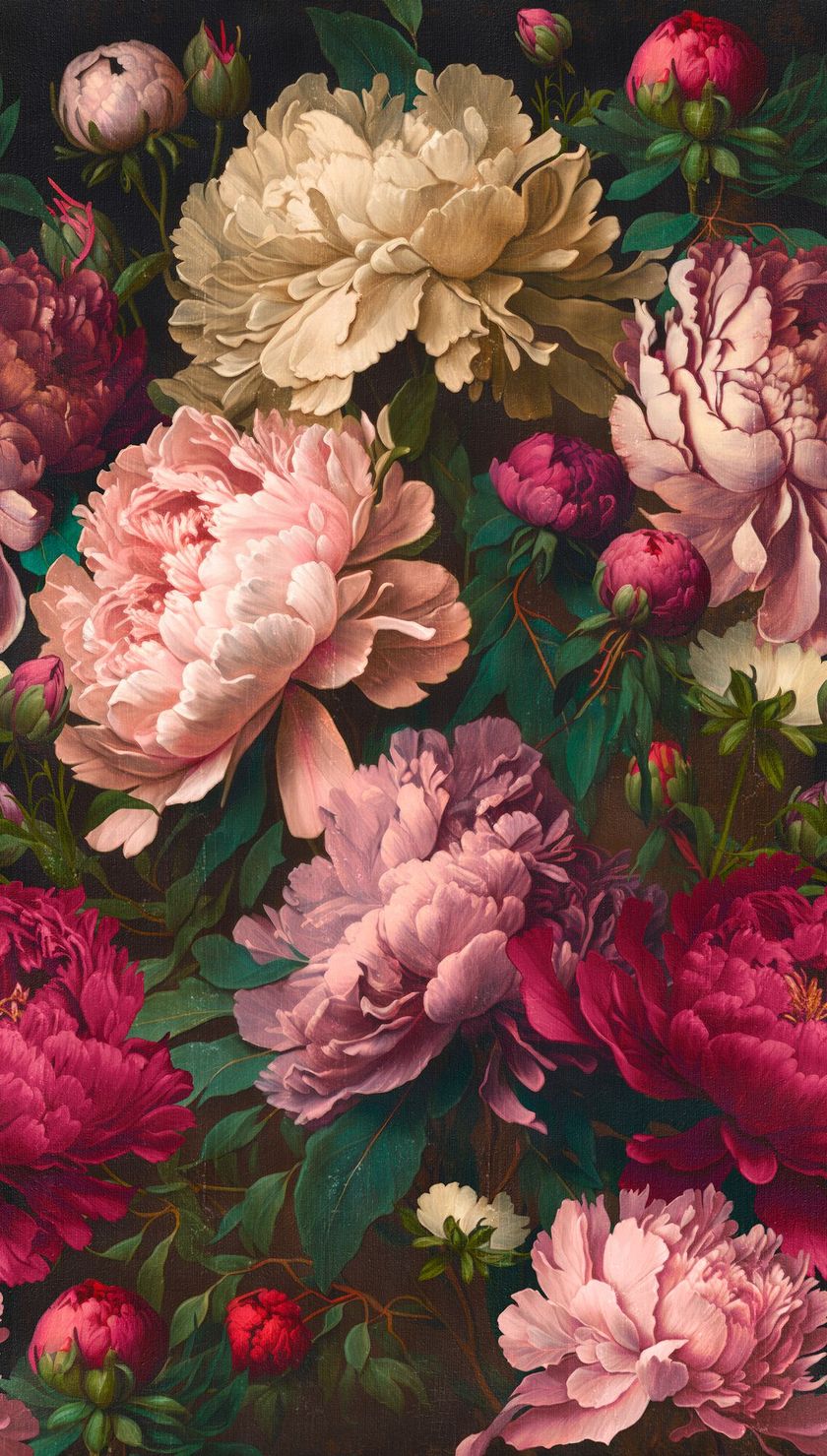 398621 Nonwoven wallpaper with floral pattern By Architects Paper
