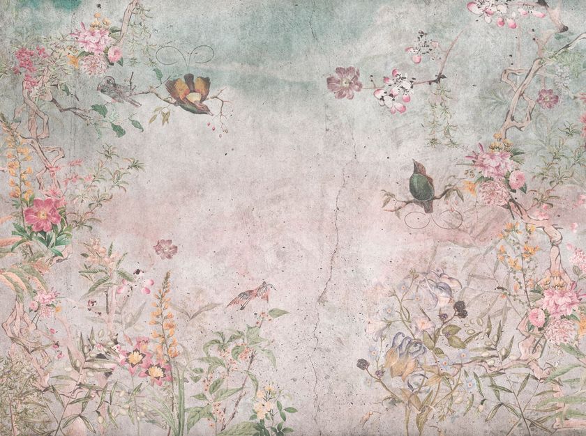 399201 Nonwoven wallpaper with floral pattern By Architects Paper