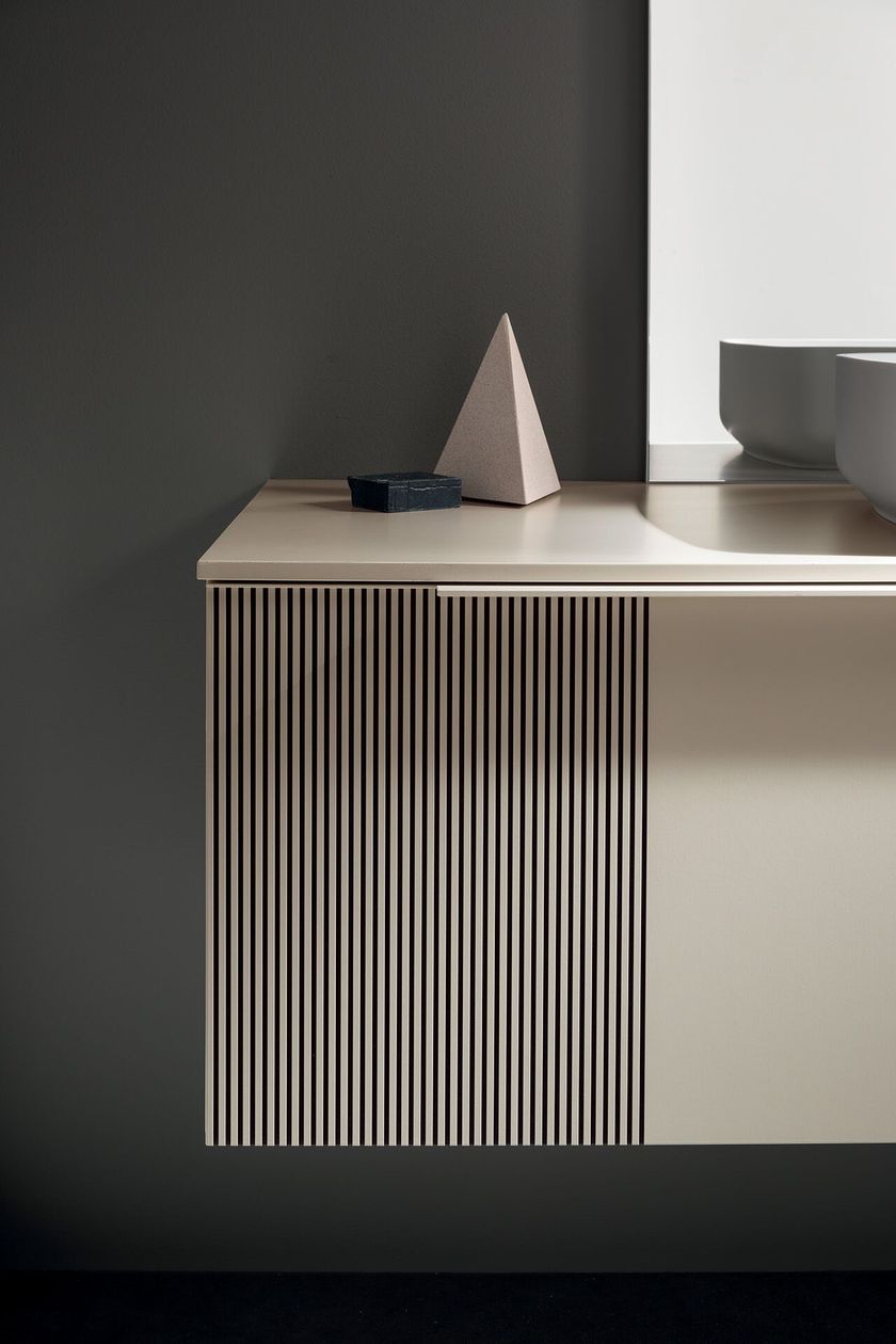 POLLOCK TRAME - COMPOSIZIONE 92 Mobile lavabo sospeso con cassetti By Arcom