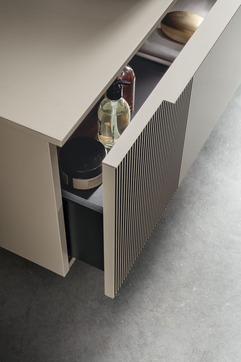 POLLOCK TRAME - COMPOSIZIONE 92 Mobile lavabo sospeso con cassetti By Arcom